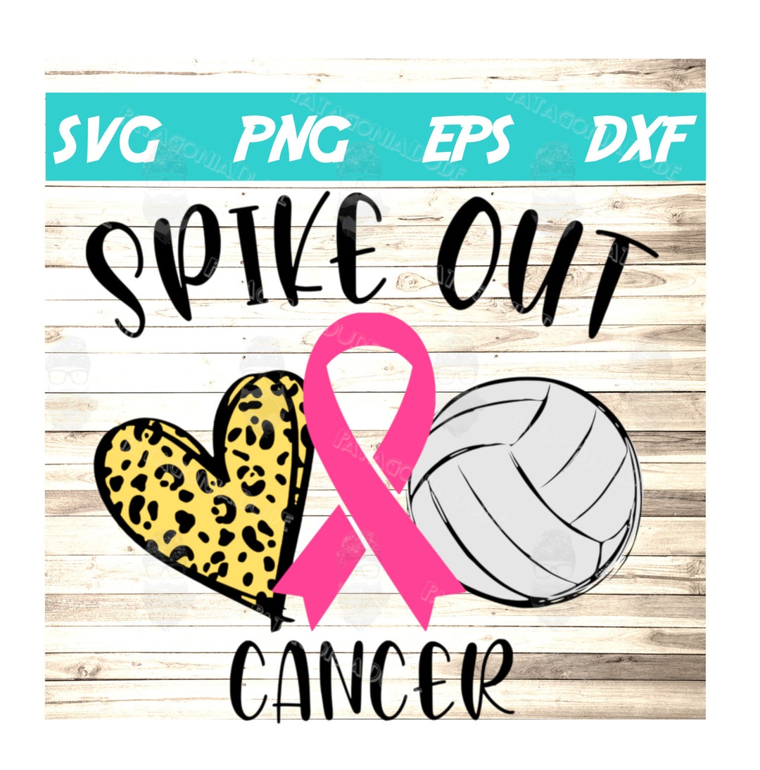 Spike Out Cancer, Pink Out, Awareness, Voleyball - Etsy