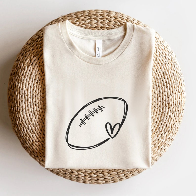 Football Heart SVG Bundle Football Heart PNG - Etsy