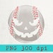 Baseball Ball PNG, Halloween Scary Ball - Etsy