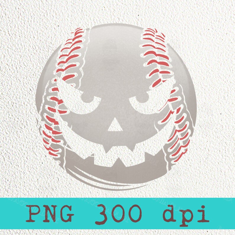 Baseball Ball PNG Halloween Scary Ball - Etsy