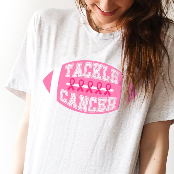 Tackle Cancer Football SVG Tackle Cancer PNG - Etsy