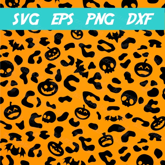 Halloween Leopard Print SVG - Etsy