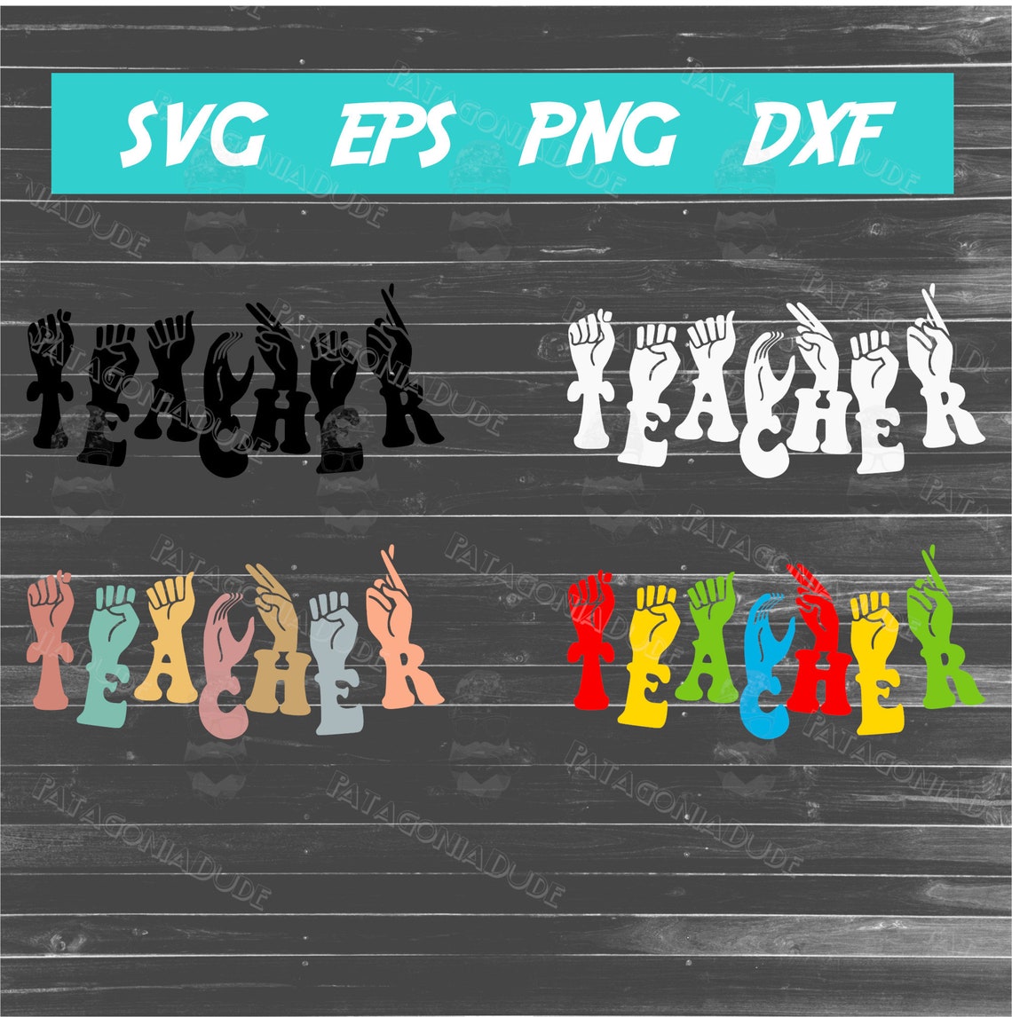 ASL Teacher SVG - Etsy