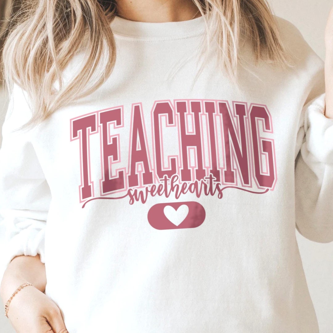 Teaching Sweethearts SVG PNG, Valentine Teacher SVG, Valentine's Day ...