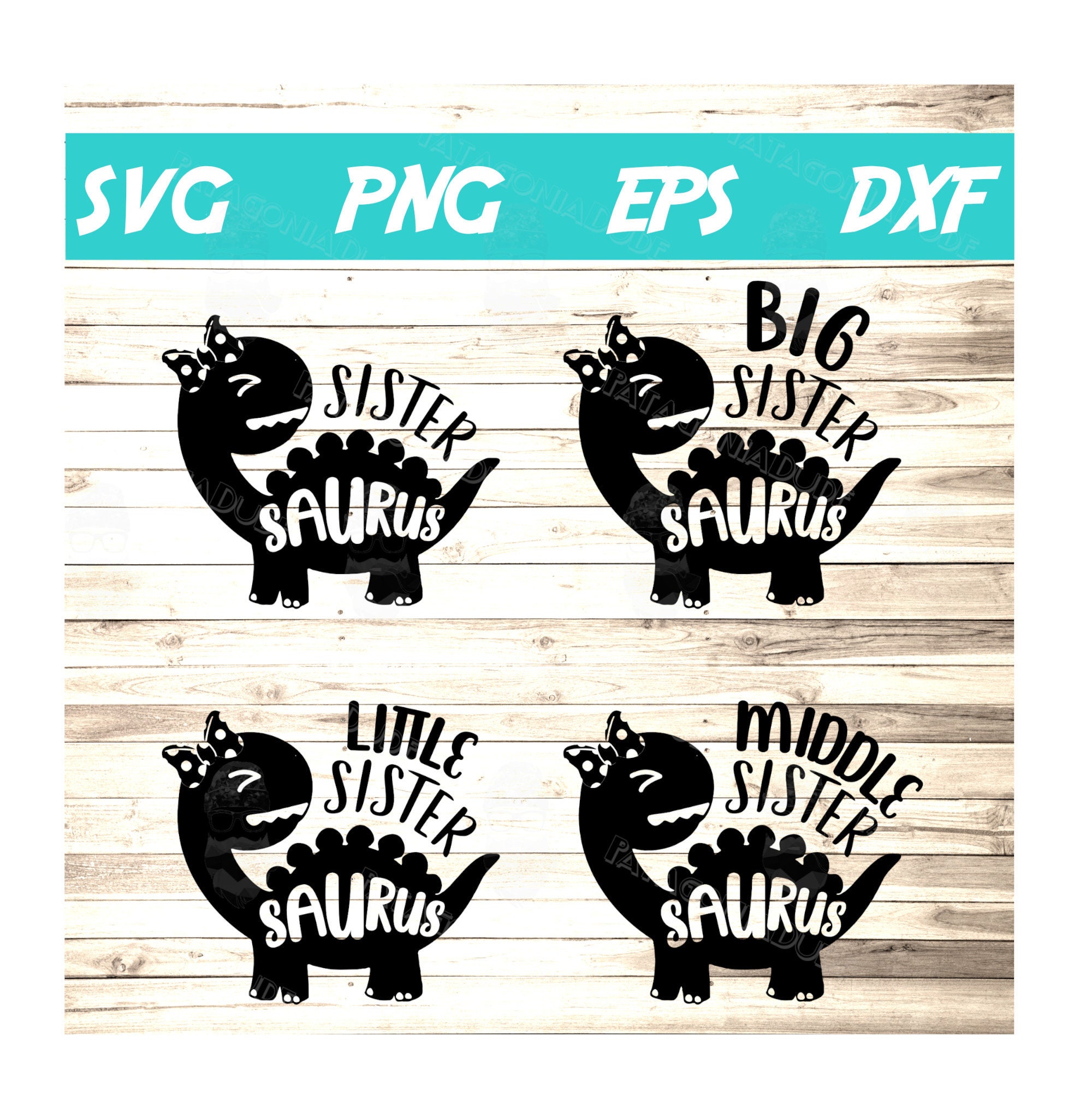Sister Saurus SVG - Etsy