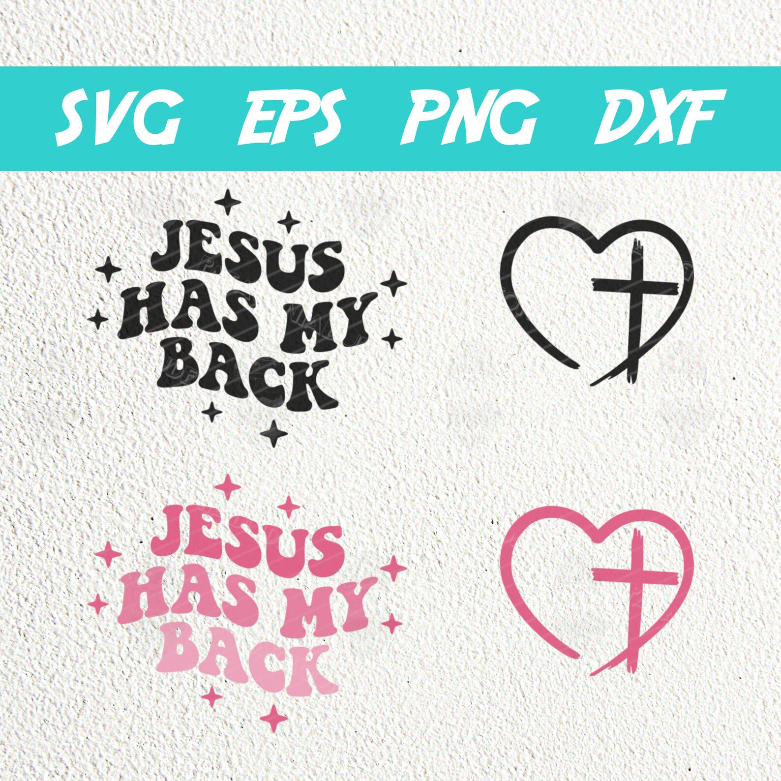 Jesus Has My Back SVG PNG - Etsy
