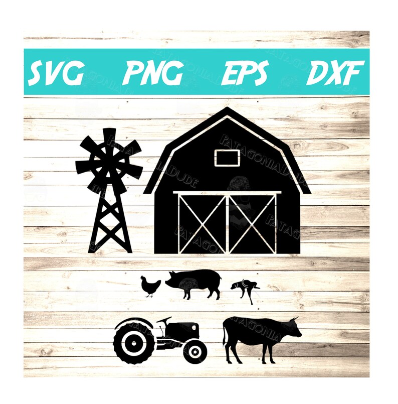 Farm SVG Farm Scene Farm Items - Etsy