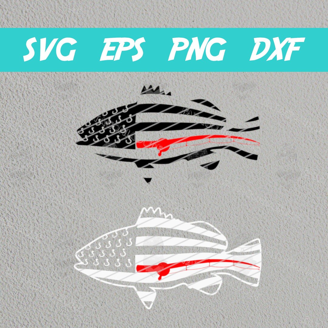 Fishing Flag SVG PNG, Bass Fishing, Fishing Dad, Fisherman - Etsy