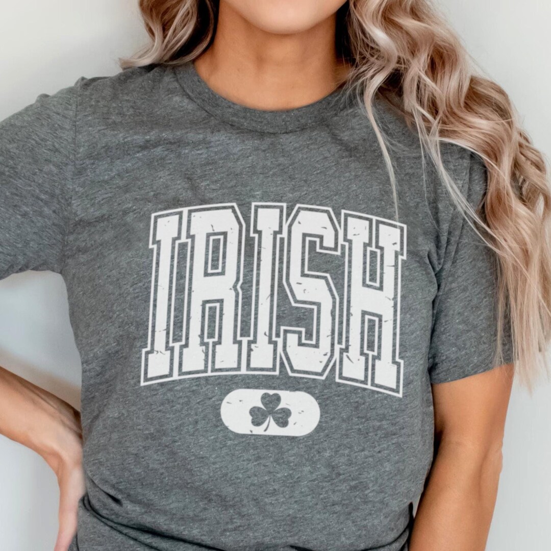 Irish SVG PNG, St Patricks Shirt SVG, Irish Distressed Varsity Design ...
