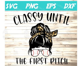 Classy Until the First Pitch SVG Softball SVG Softball Mom - Etsy
