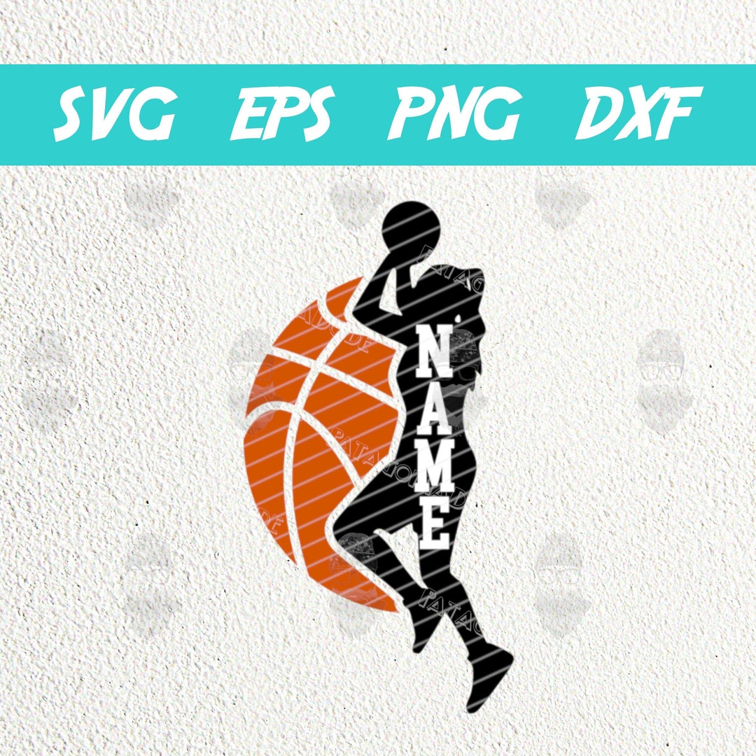 Basketball Name SVG PNG, Basketball Female Template SVG - Etsy