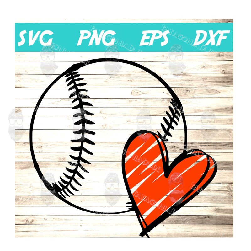 Baseball Heart - Etsy