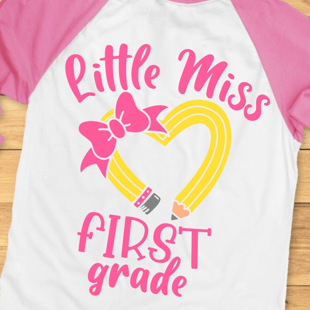 Little Miss First Grade SVG, Back to School SVG - Etsy