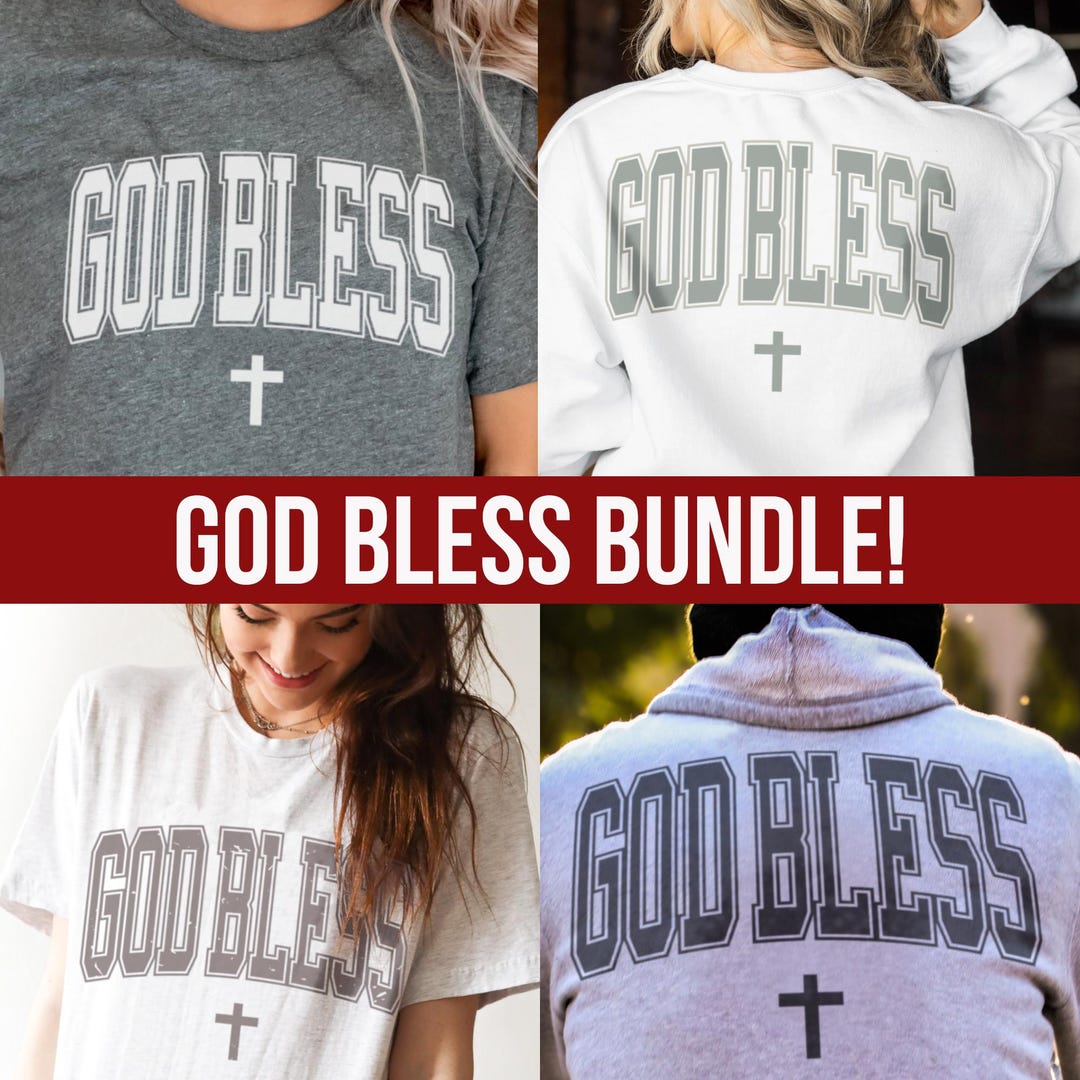 Christian Shirt SVG, God Bless Svg Png, Christian Cross Svg, God Bless ...