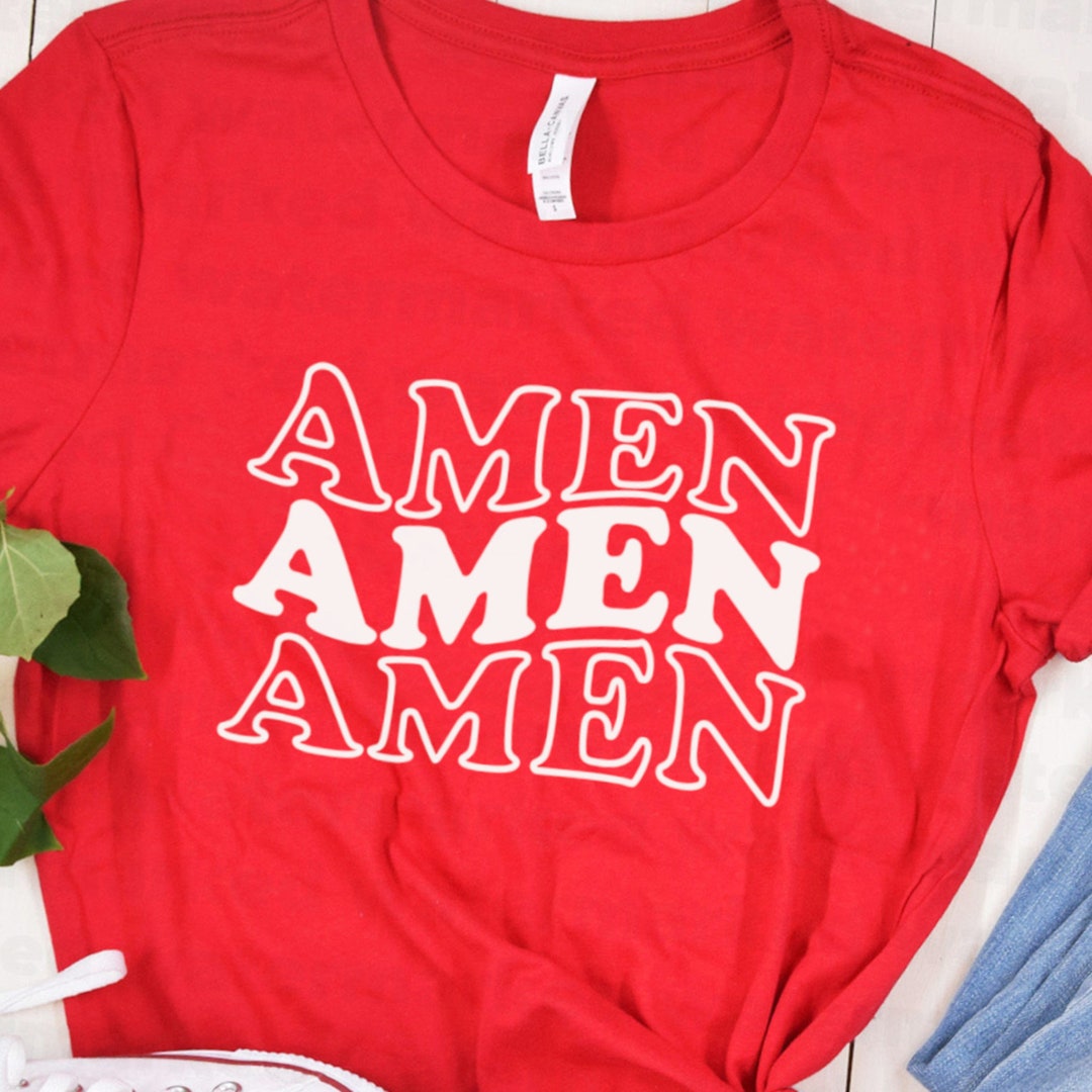Amen SVG PNG, Christian Retro Design - Etsy