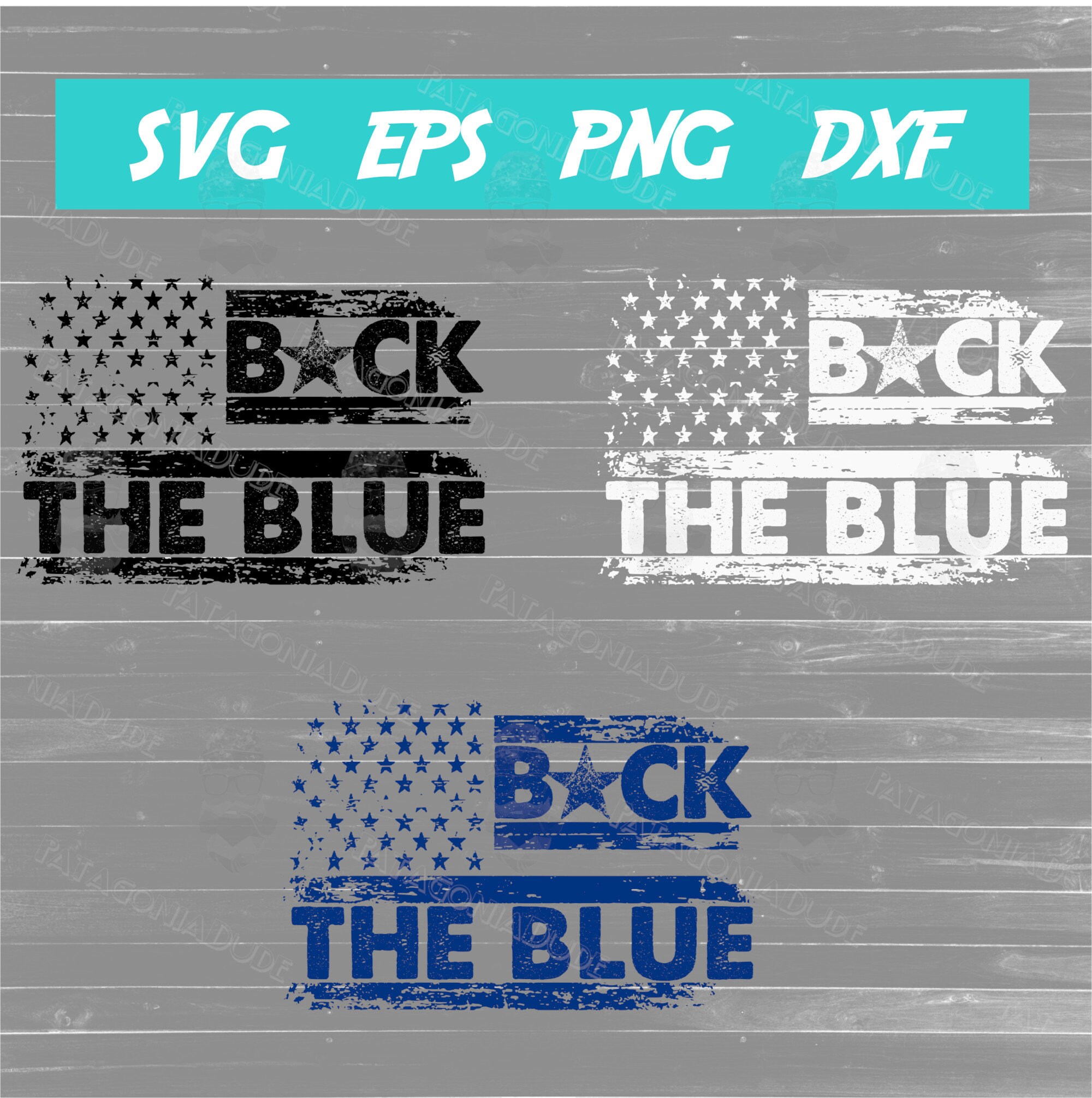 Back the Blue SVG - Etsy