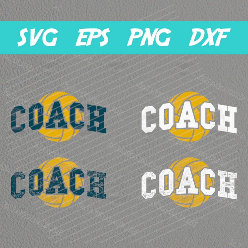 Volleyball Coach SVG PNG - Etsy