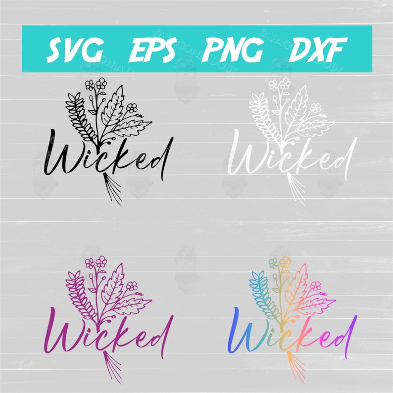 Wicked SVG Wicked PNG Witch SVG Witch Png - Etsy