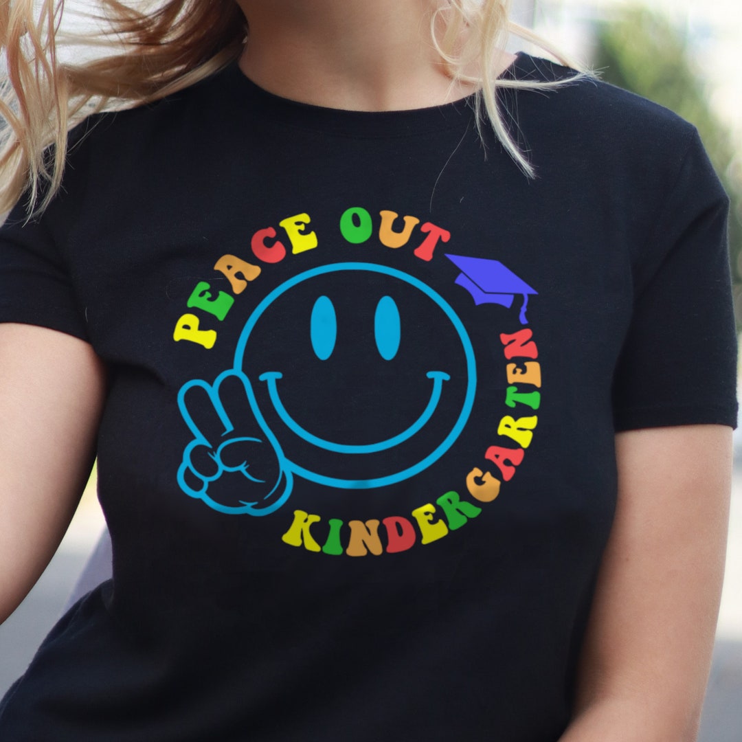 Peace Out Kindergarten SVG - Etsy