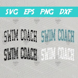 Swim Coach SVG PNG, Swimming Team Coach SVG, Coach Shirt Svg, Glowforge ...
