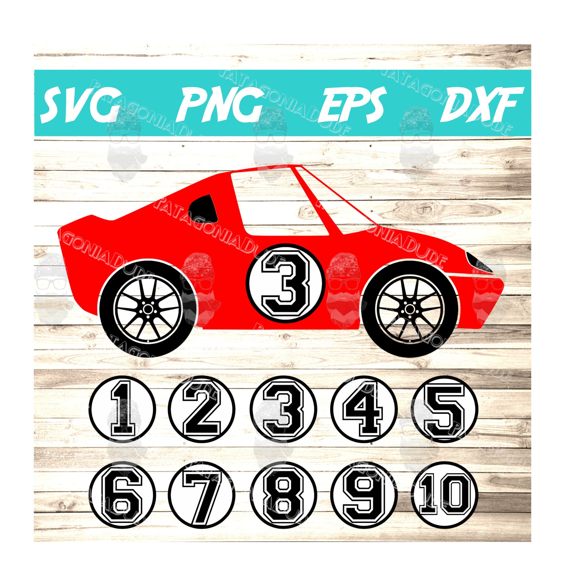Race Car SVG Red - Etsy
