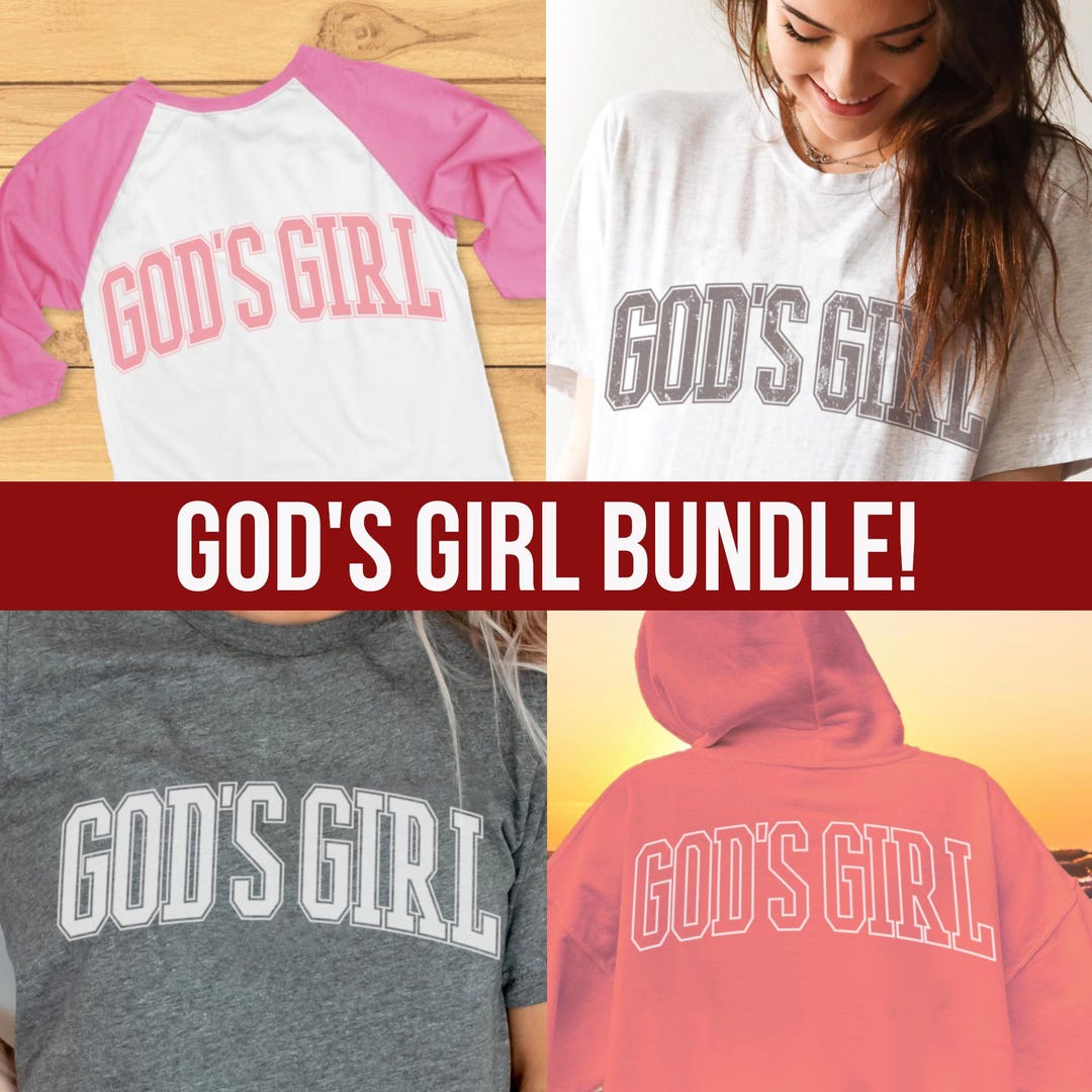 God's Girl SVG PNG, Christian Shirt SVG, Kids Christian Shirt Svg ...
