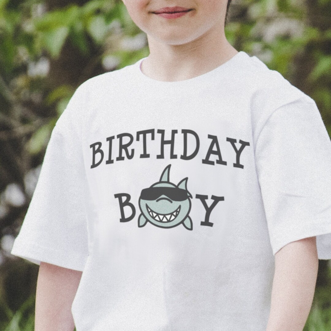 Birthday Boy Shark SVG PNG - Etsy