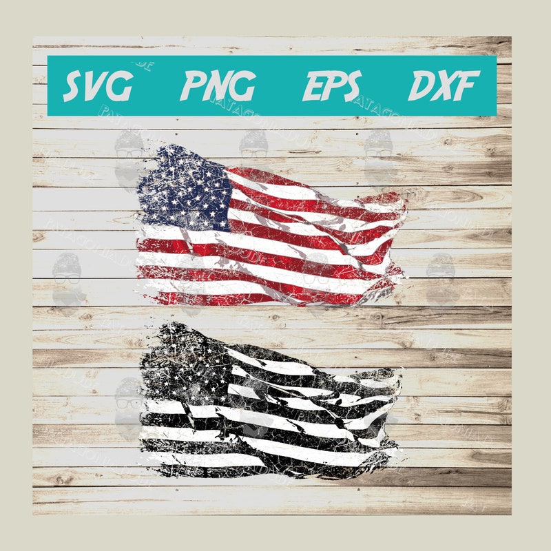 Distressed American Flag Svg - Etsy
