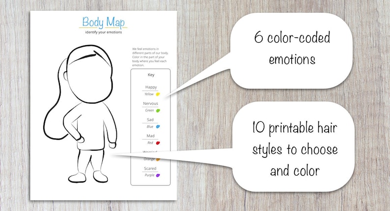 Feelings Bundle for Kids - Identify Emotions. Kids Coloring Sheet ...