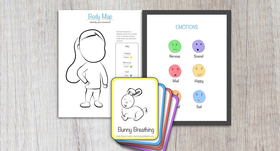 Feelings Bundle for Kids - Identify Emotions. Kids Coloring Sheet ...