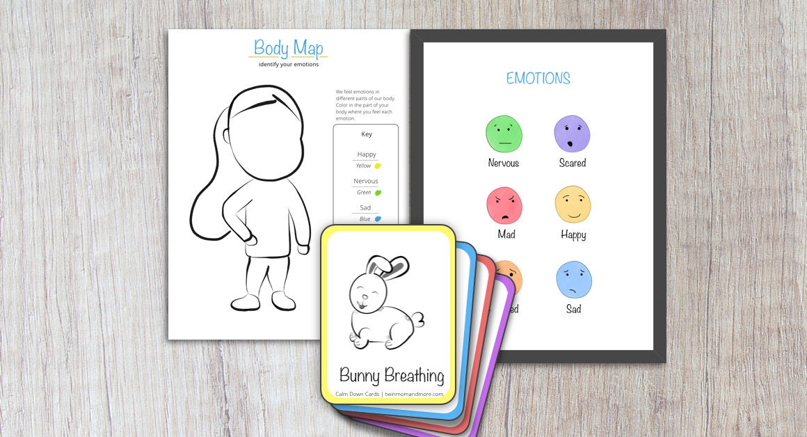 Feelings Bundle for Kids - Identify Emotions. Kids Coloring Sheet ...