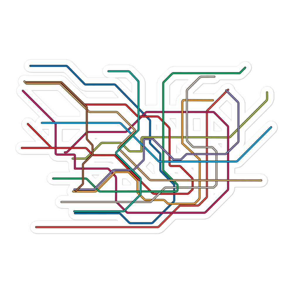 Tokyo Metro & Toei Subway Transit Map Sticker - Etsy Canada