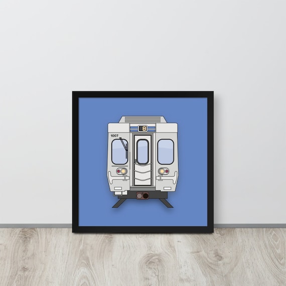 Philadelphia Subway Train Blue Line Wall Art - Etsy