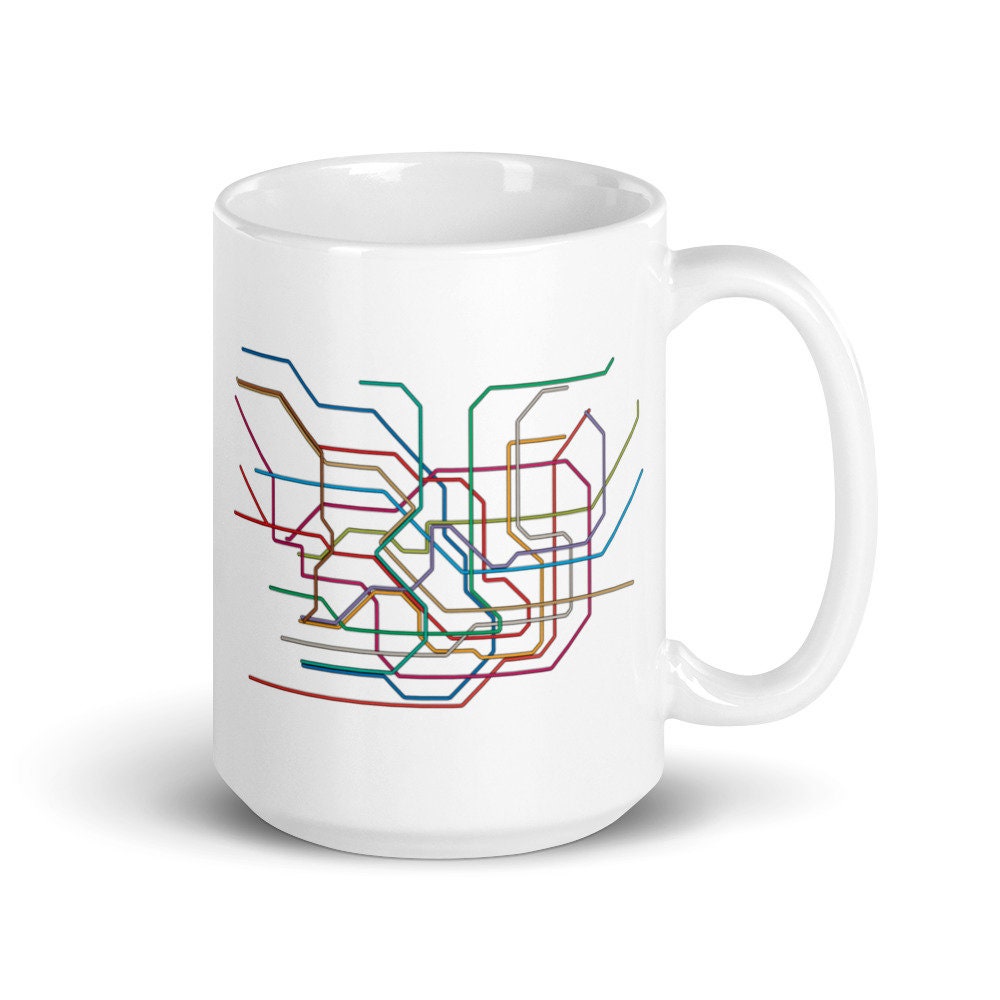 Tokyo Metro & Toei Subway Transit Map Mug - Etsy