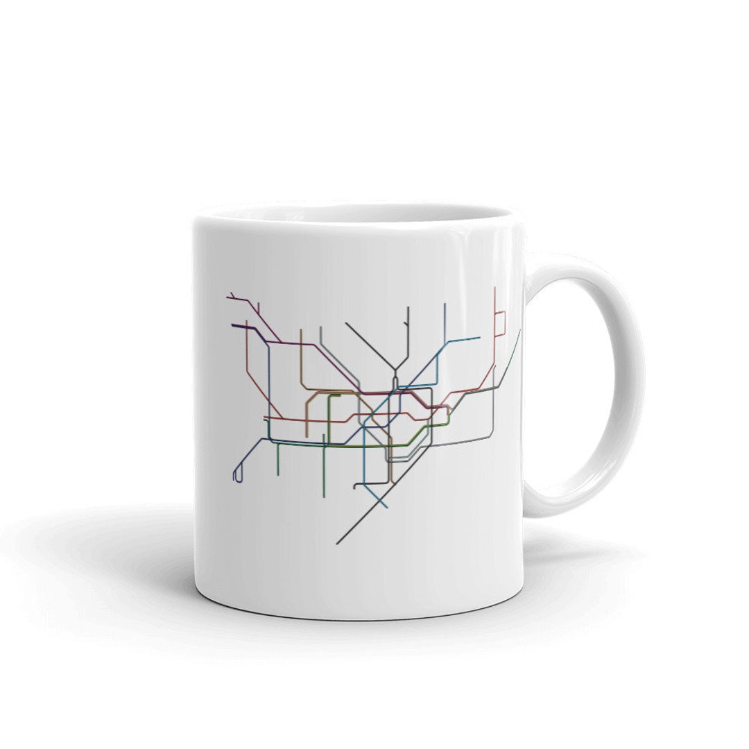 London Underground Transit Map Mug - Etsy
