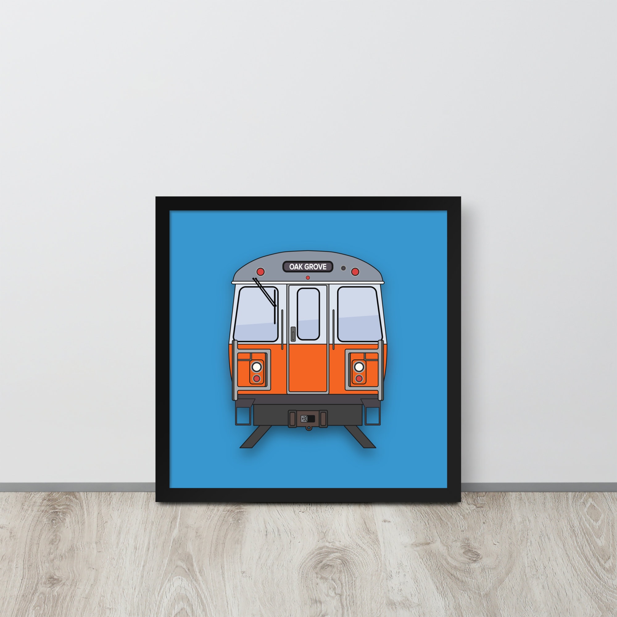 Boston T Subway Train Orange Line Wall Art - Etsy