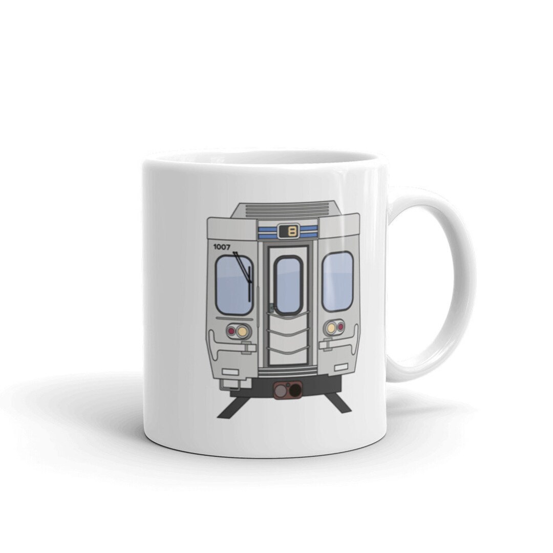 Philadelphia Subway Train Blue Line Mug - Etsy