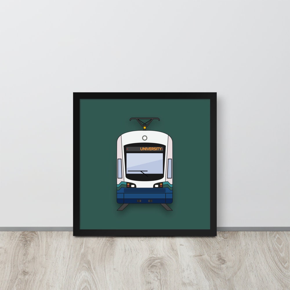 Seattle Link Light Rail Train Wall Art - Etsy