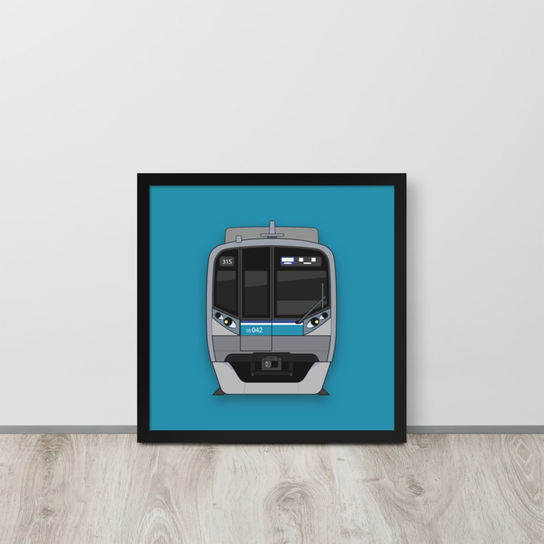 Tokyo Metro Train Tozai Line 05 Series Wall Art - Etsy