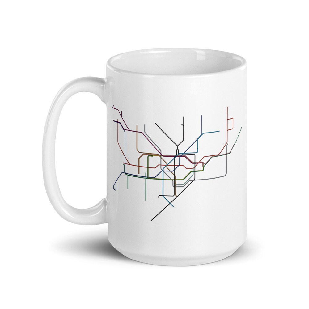 London Underground Transit Map Mug - Etsy