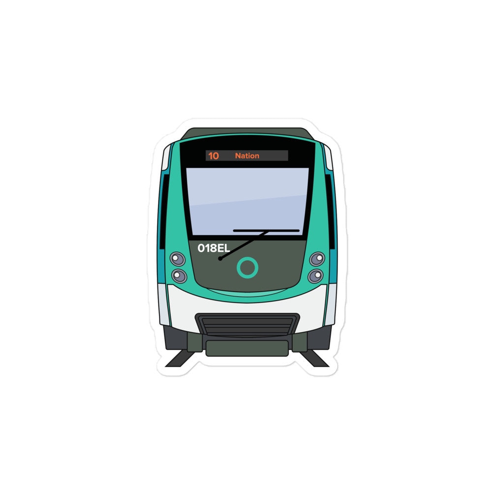 Paris Métro Train Sticker - Etsy