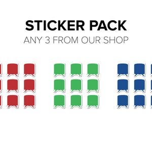 Choose Any 3 Stickers Discount Bundle - Etsy