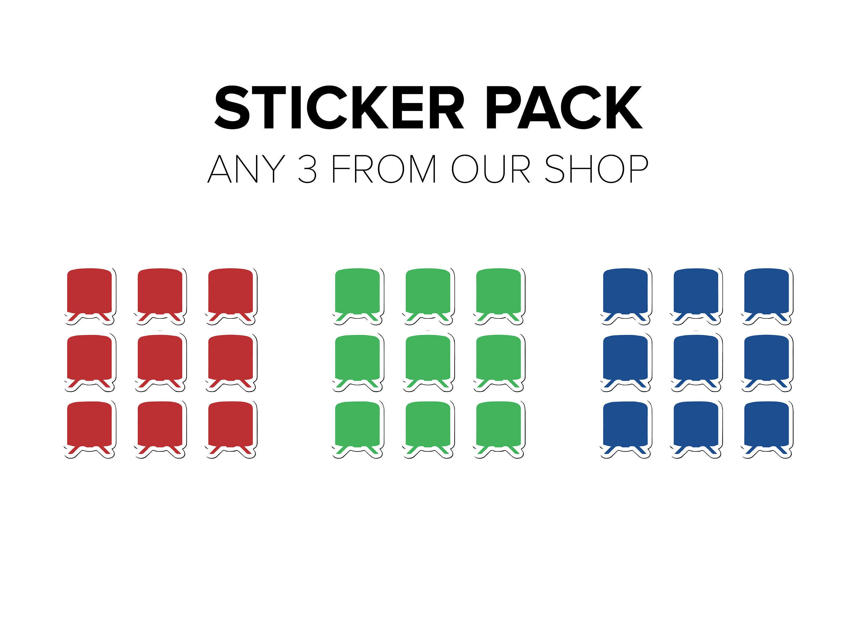 Choose Any 3 Stickers Discount Bundle - Etsy
