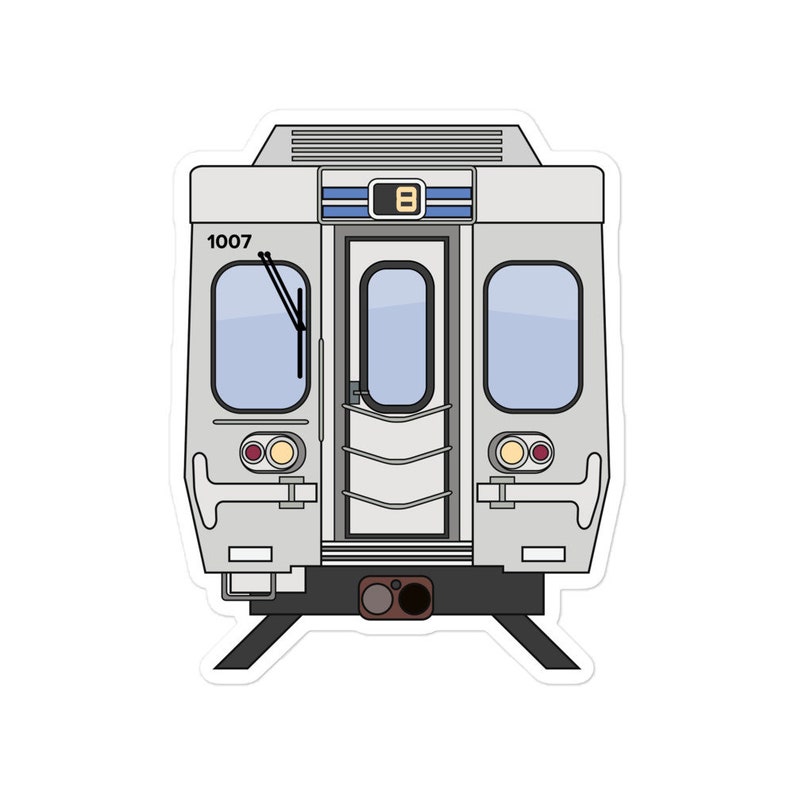 Philadelphia Subway Train Blue Line Sticker - Etsy