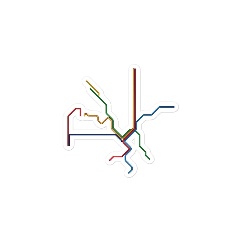 Dallas DART Light Rail Transit Map Sticker - Etsy