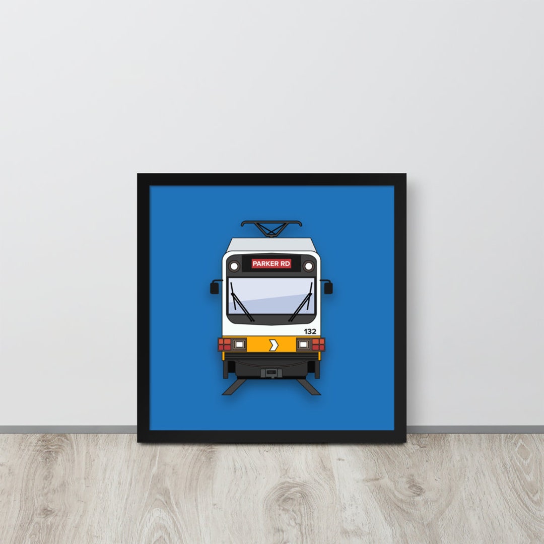 Dallas DART Light Rail Train Wall Art - Etsy