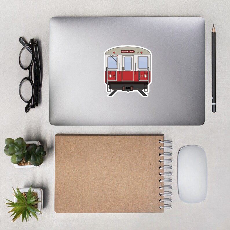 Boston T Subway Train Red Line Sticker - Etsy