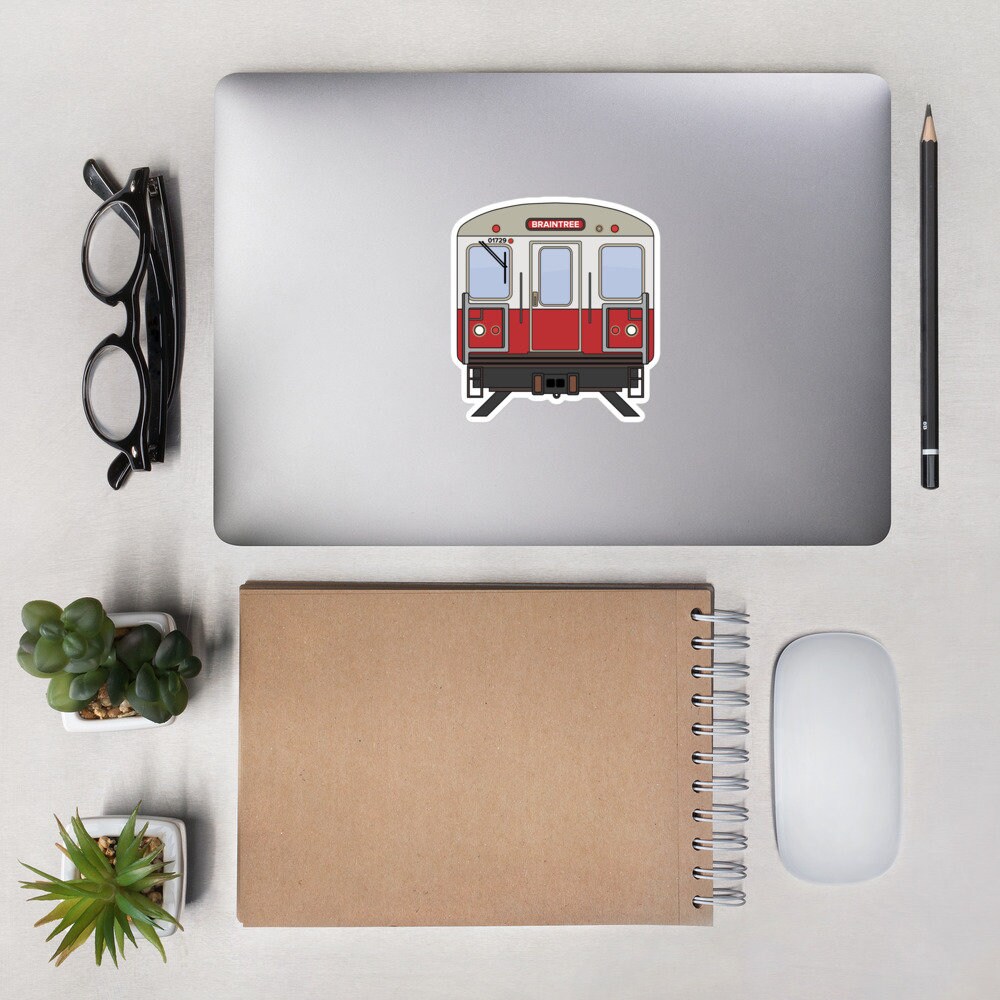 Boston T Subway Train Red Line Sticker - Etsy