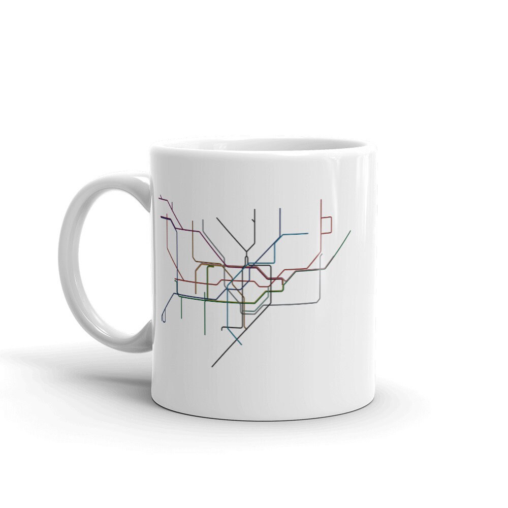 London Underground Transit Map Mug - Etsy