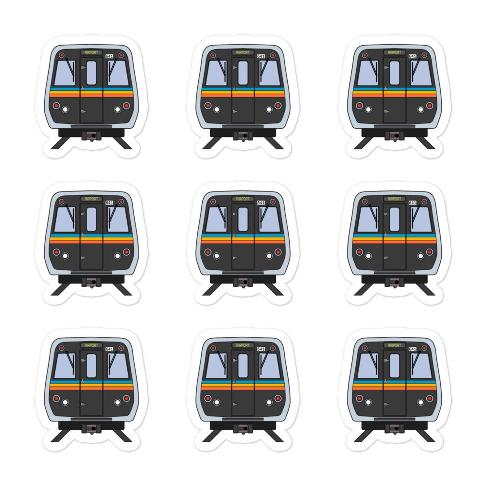 Atlanta MARTA Rail Train Sticker - Etsy